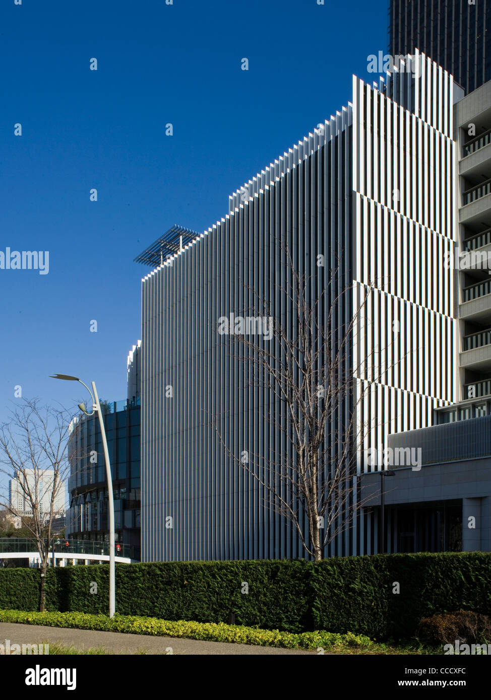 suntory museum of art overall exterior view from the park tokyo japan ...