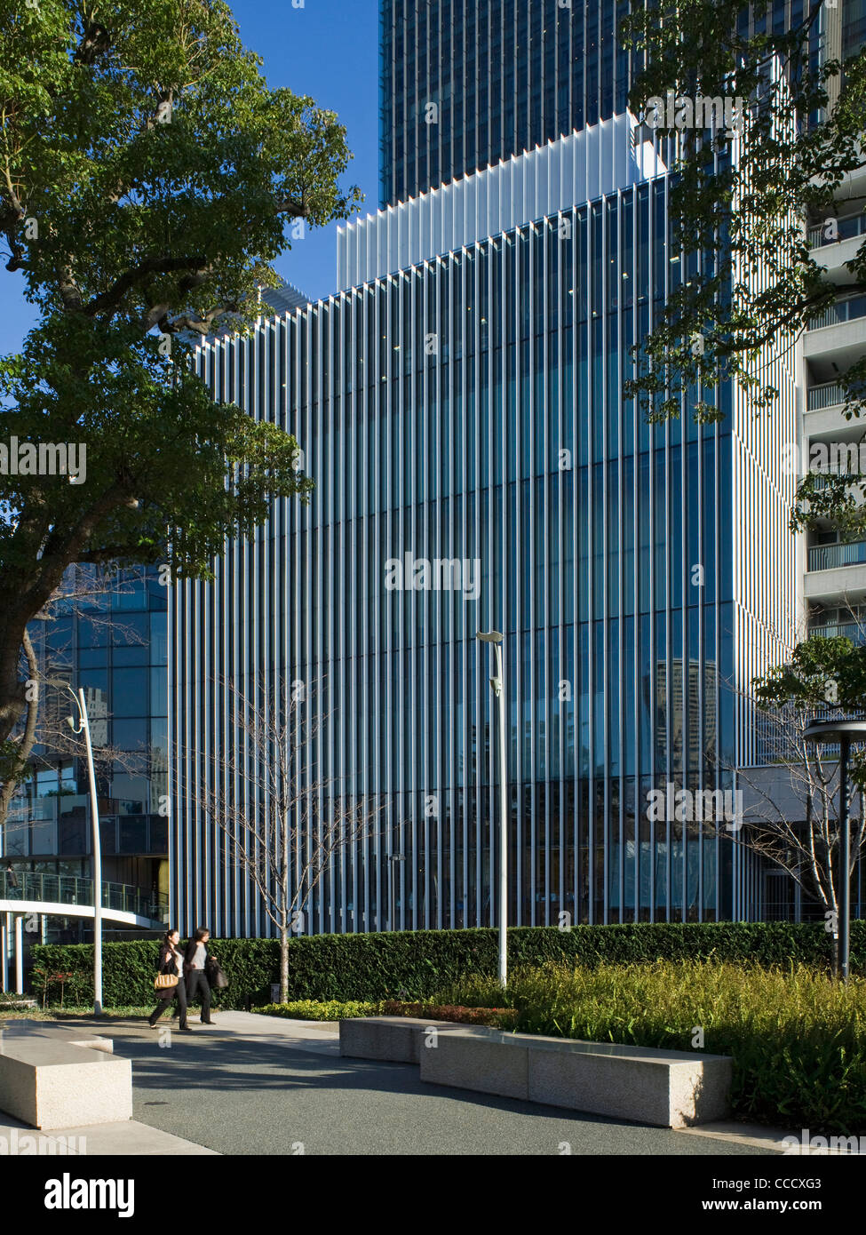 suntory museum of art overall exterior view from the park tokyo japan ...