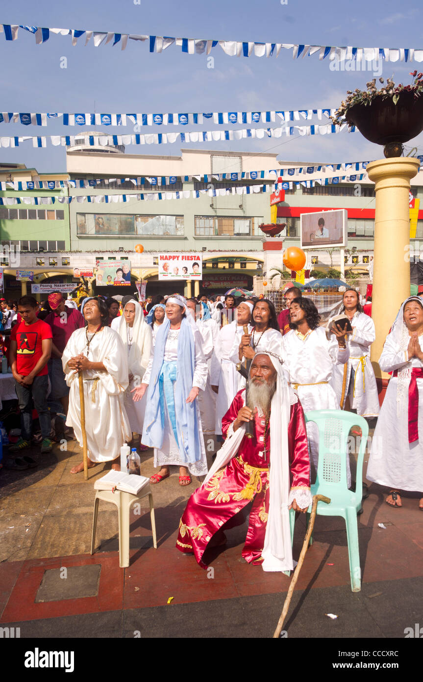 Annual Procession of Black Nazarene in Quiapo, Manila Philippines Stock ...