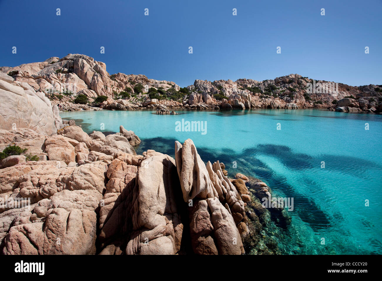 Tahiti beach, Cala Coticcio, Caprera Island, Arcipelago della Maddalena ...