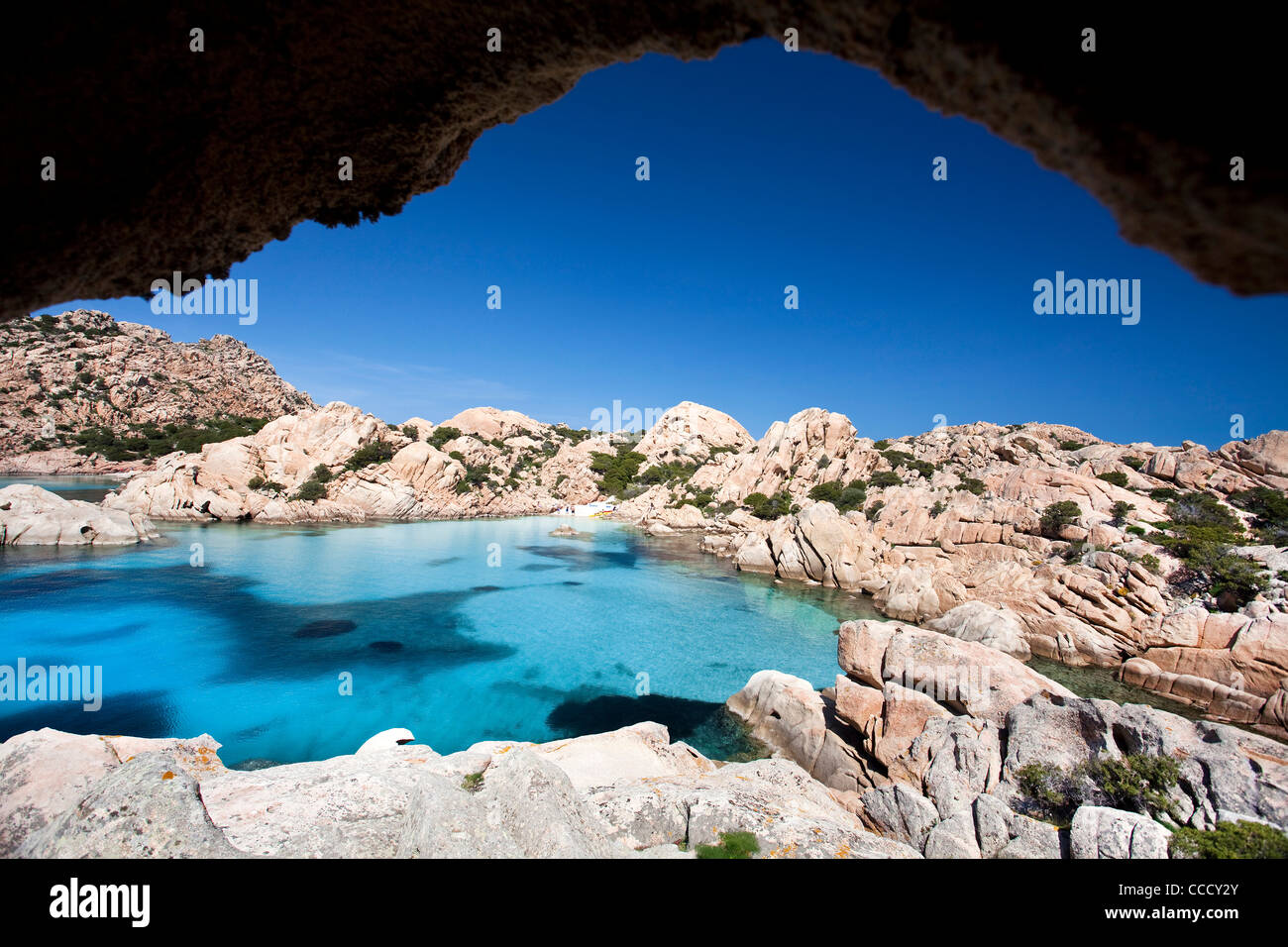 Tahiti beach, Cala Coticcio, Caprera Island, Arcipelago della Maddalena ...