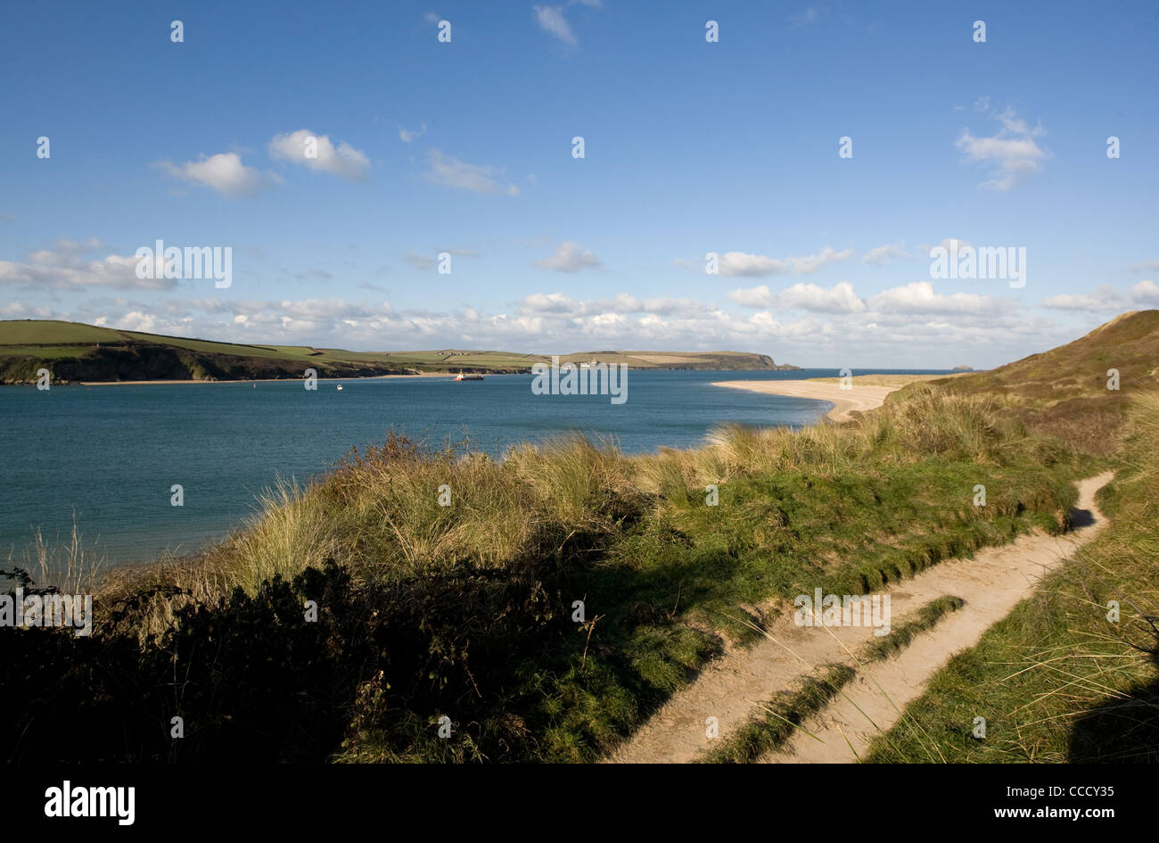 The mouth of the River Camel seen from Rock, Cornwall Stock Photo - Alamy