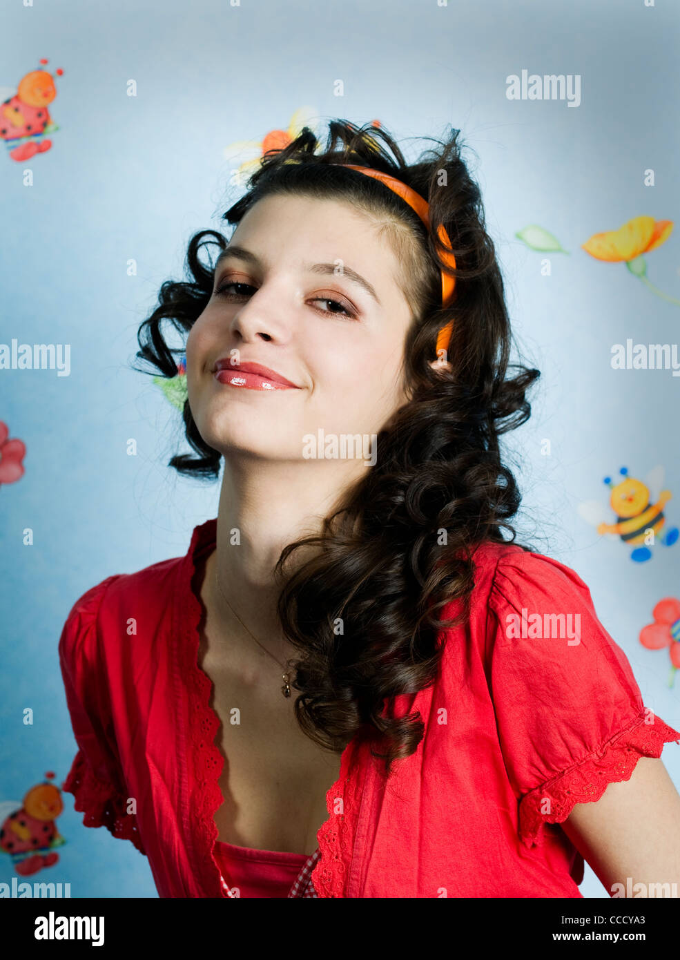 Beautiful smiling girl Stock Photo - Alamy Beautiful smiling girl Stock Photo - Alamy