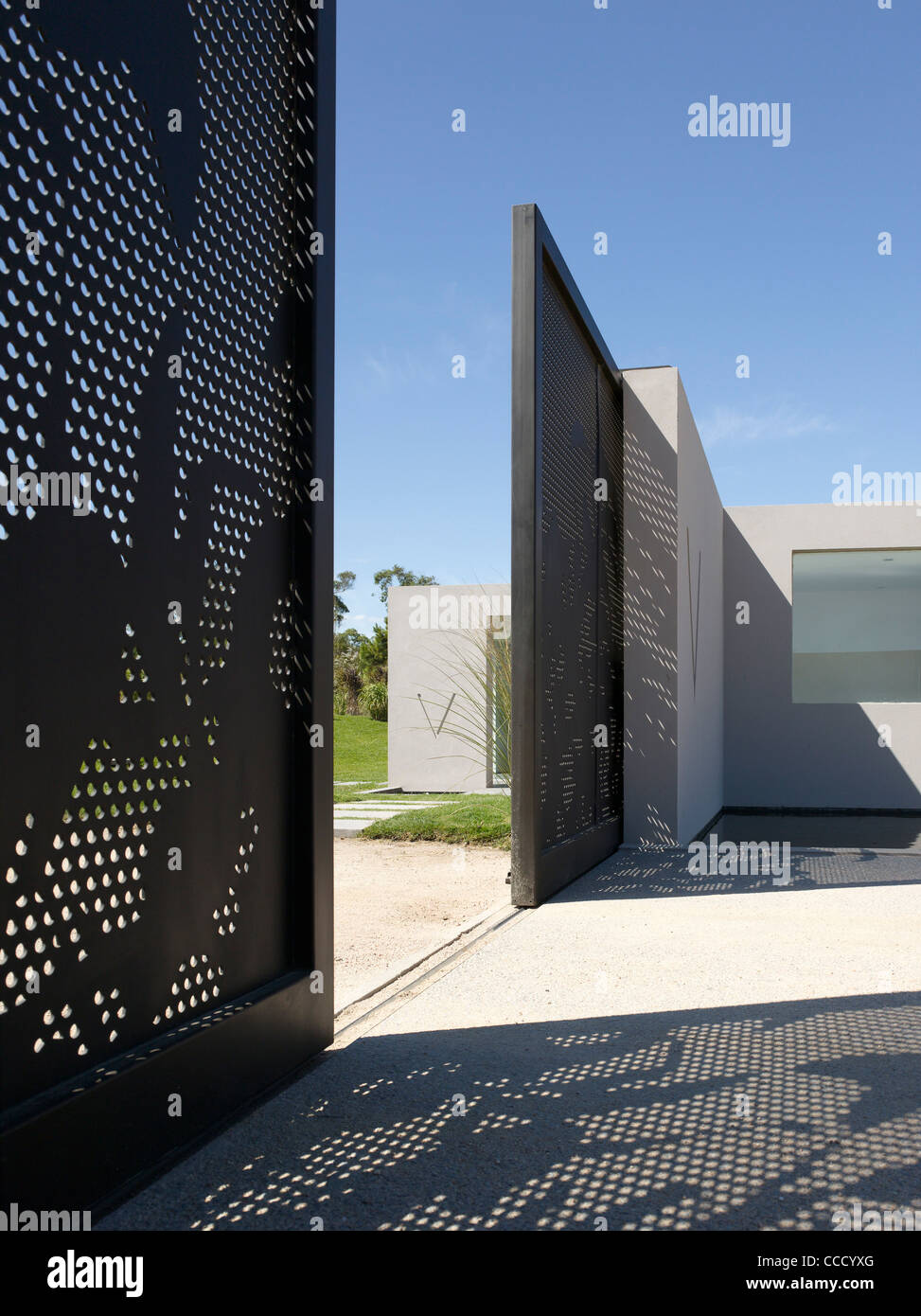 VILLALAGOS GATEHOUSE ADMINISTRATION BUILDING PERFORATED STEEL GATES ...