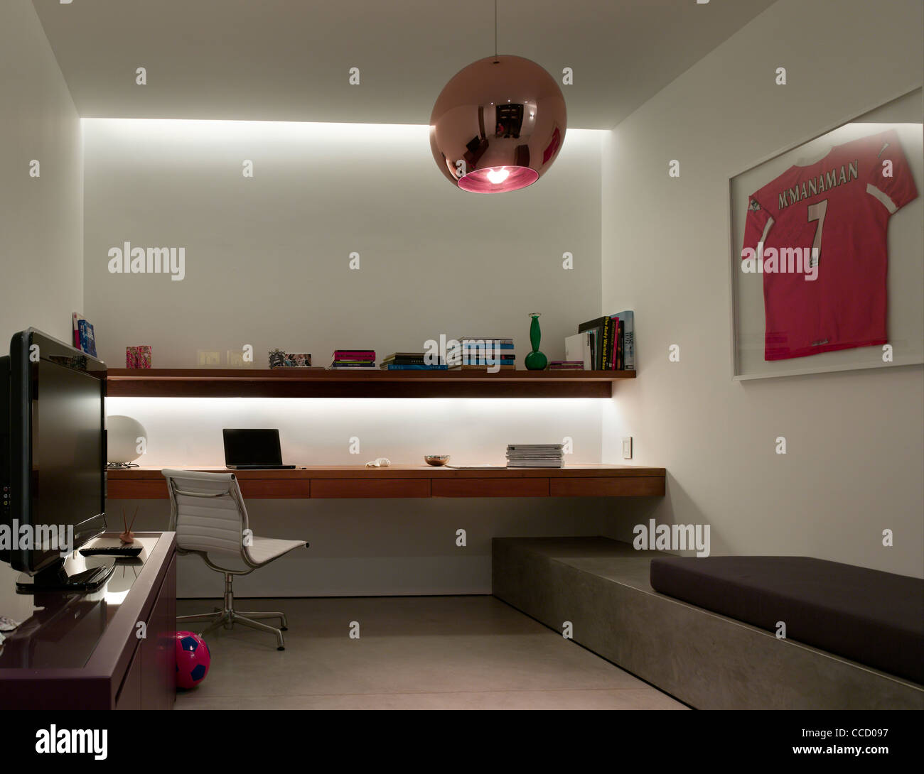VILLALAGOS HOUSE 2 MEDIA ROOM STUDY Stock Photo - Alamy