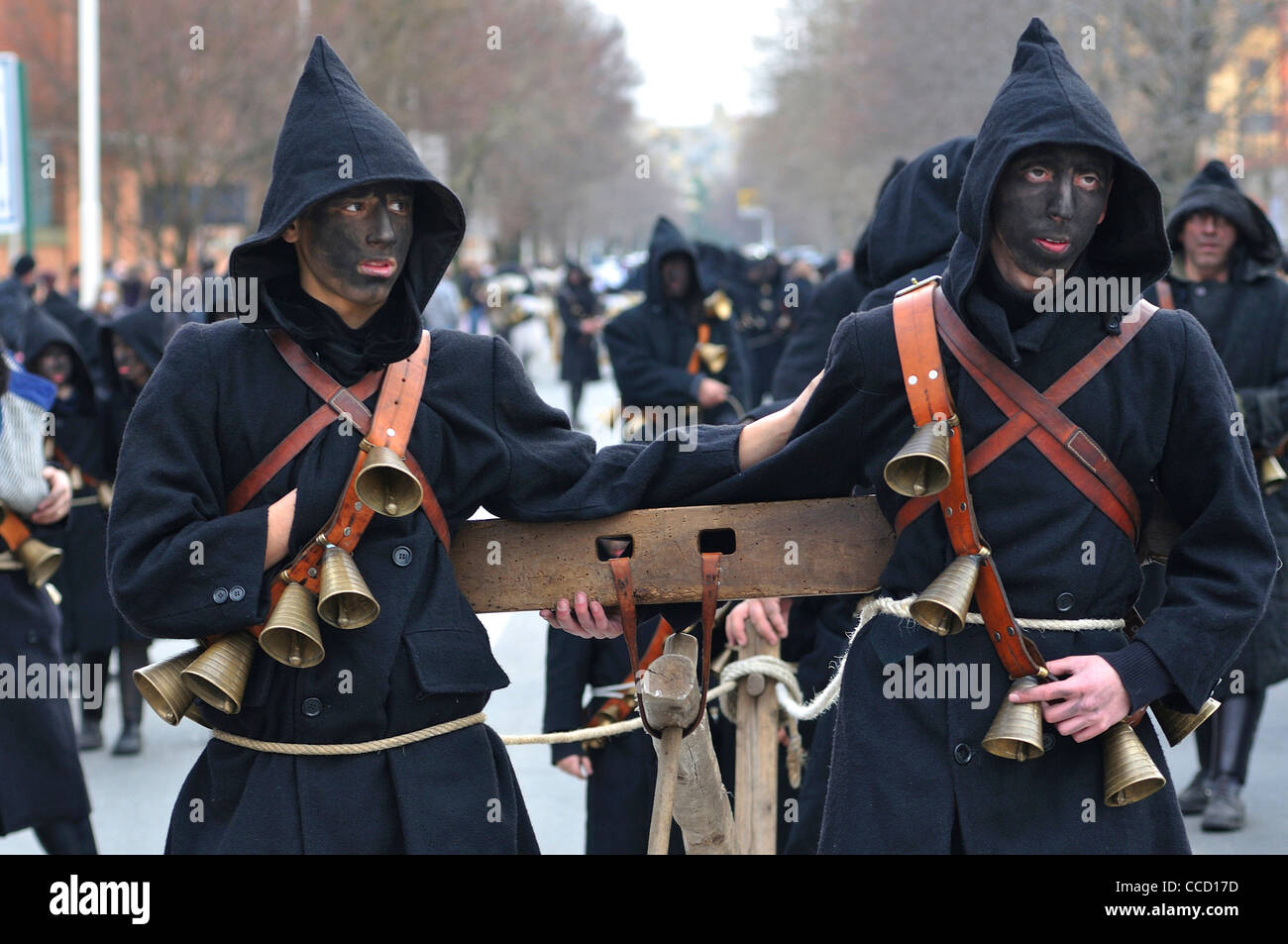 Orotelli, Sardinia. Thurpos, typical mask of Sardinia carnival Stock ...