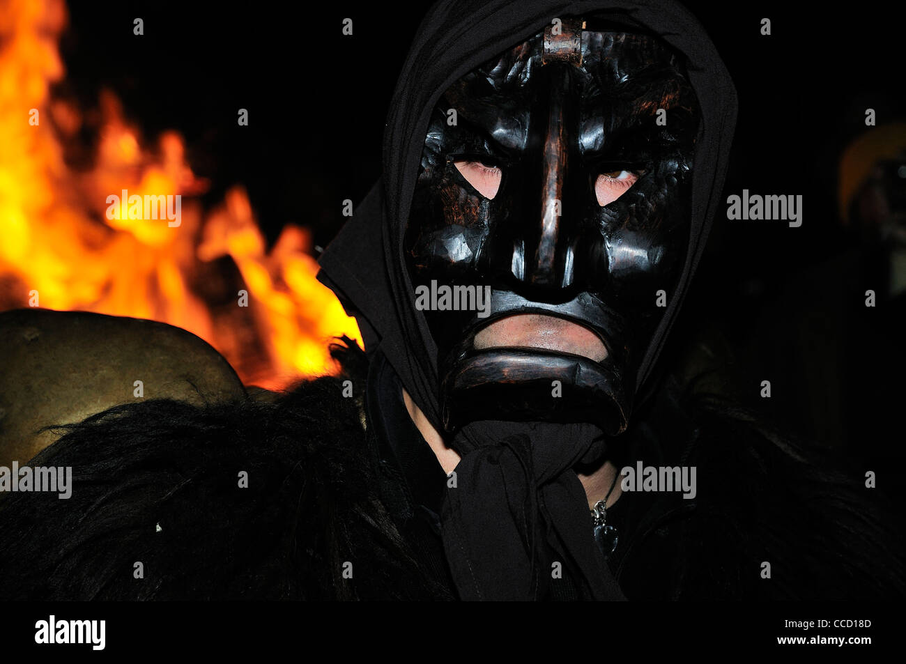 Mamoiada. Sardinia. Italy. Mamuthones mask Sardinian carnival Stock ...