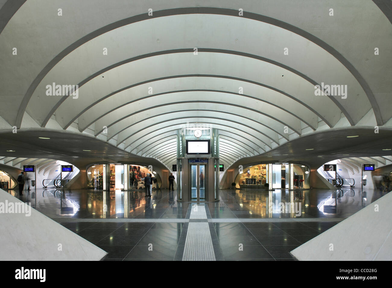 liege guillemins tgv station santiago calatrava liege 2009 interior ...