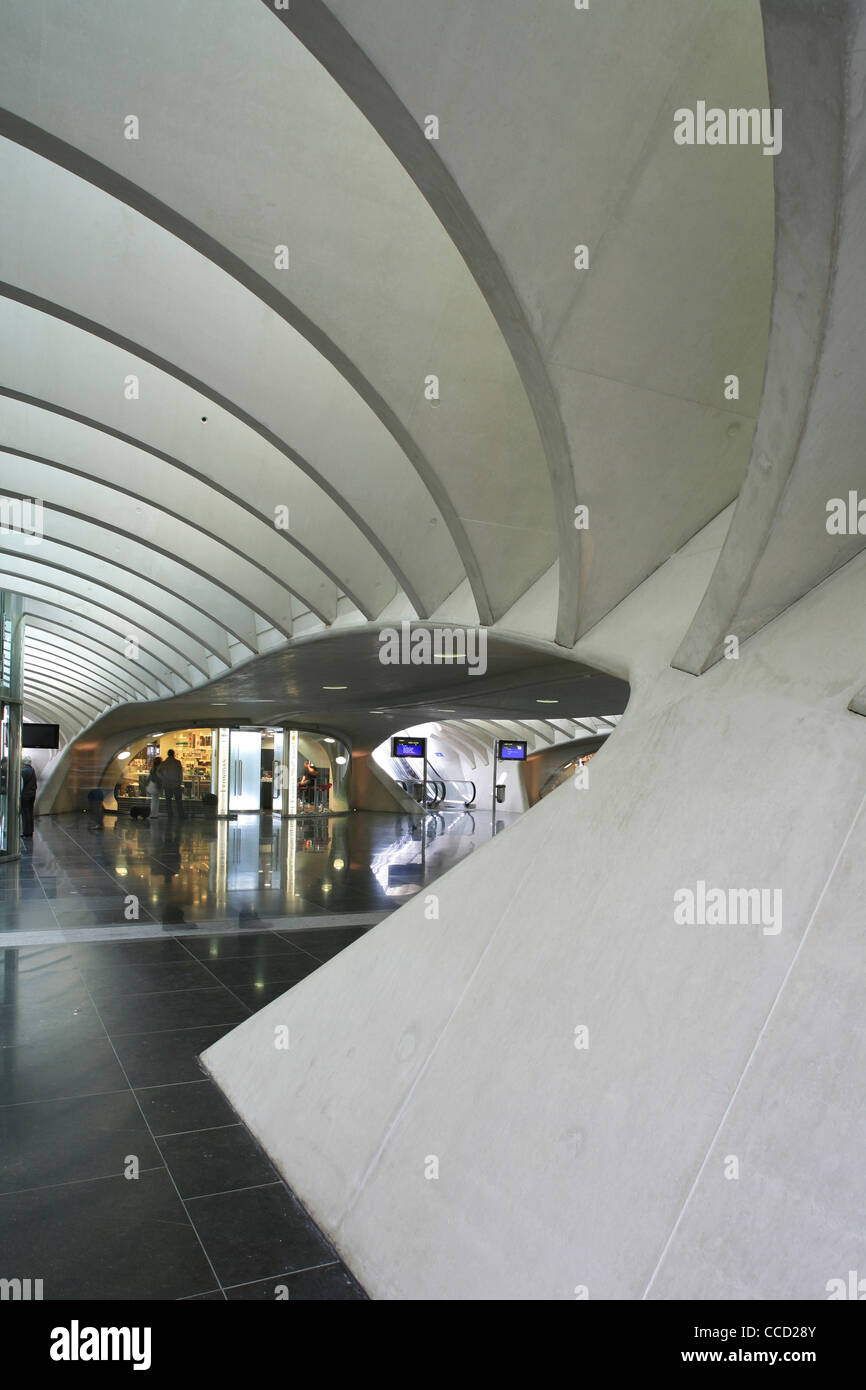 liege guillemins tgv station santiago calatrava liege 2009 interior ...