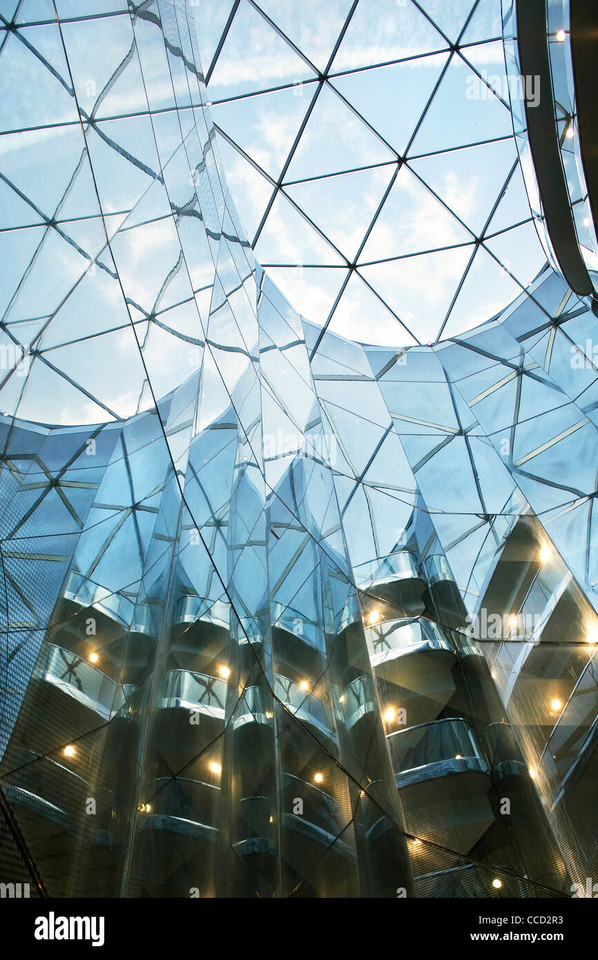 the walbrook, foster + partners, london 2009, detail of atrium with ...