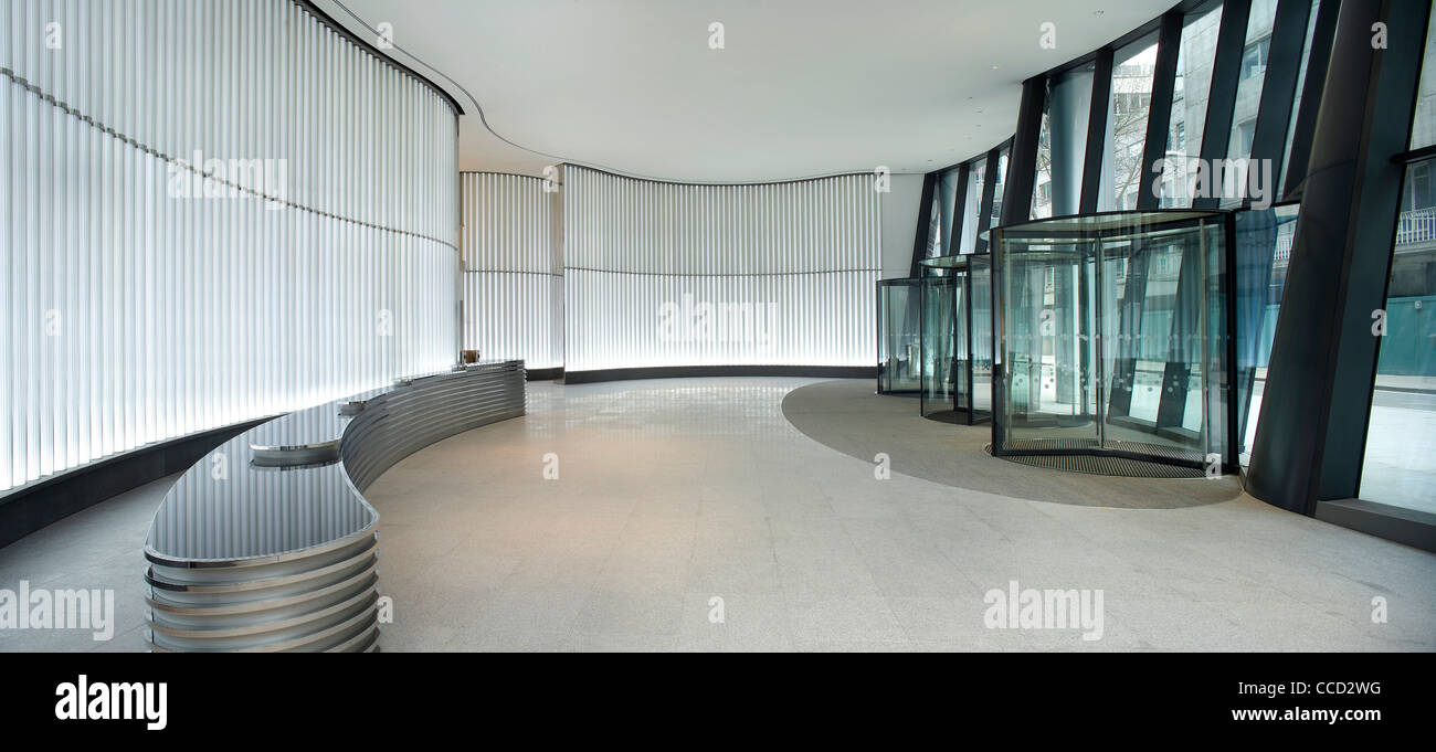 the walbrook, foster + partners, london 2009, lobby with desk Stock ...