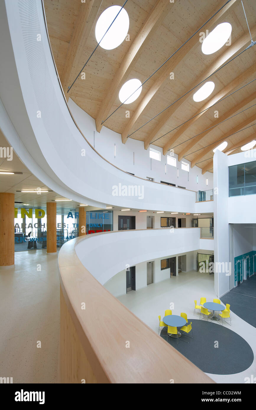 OPEN ACADEMY, SHEPPARD ROBSON, NORWICH, 2010, VIEW OF TRIPLE HEIGHT ...