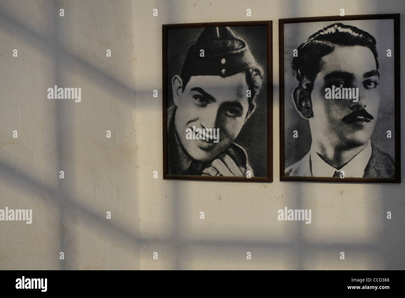 Portraits of Jewish prisoners Moshe Barazani, a member of Lehi, and ...