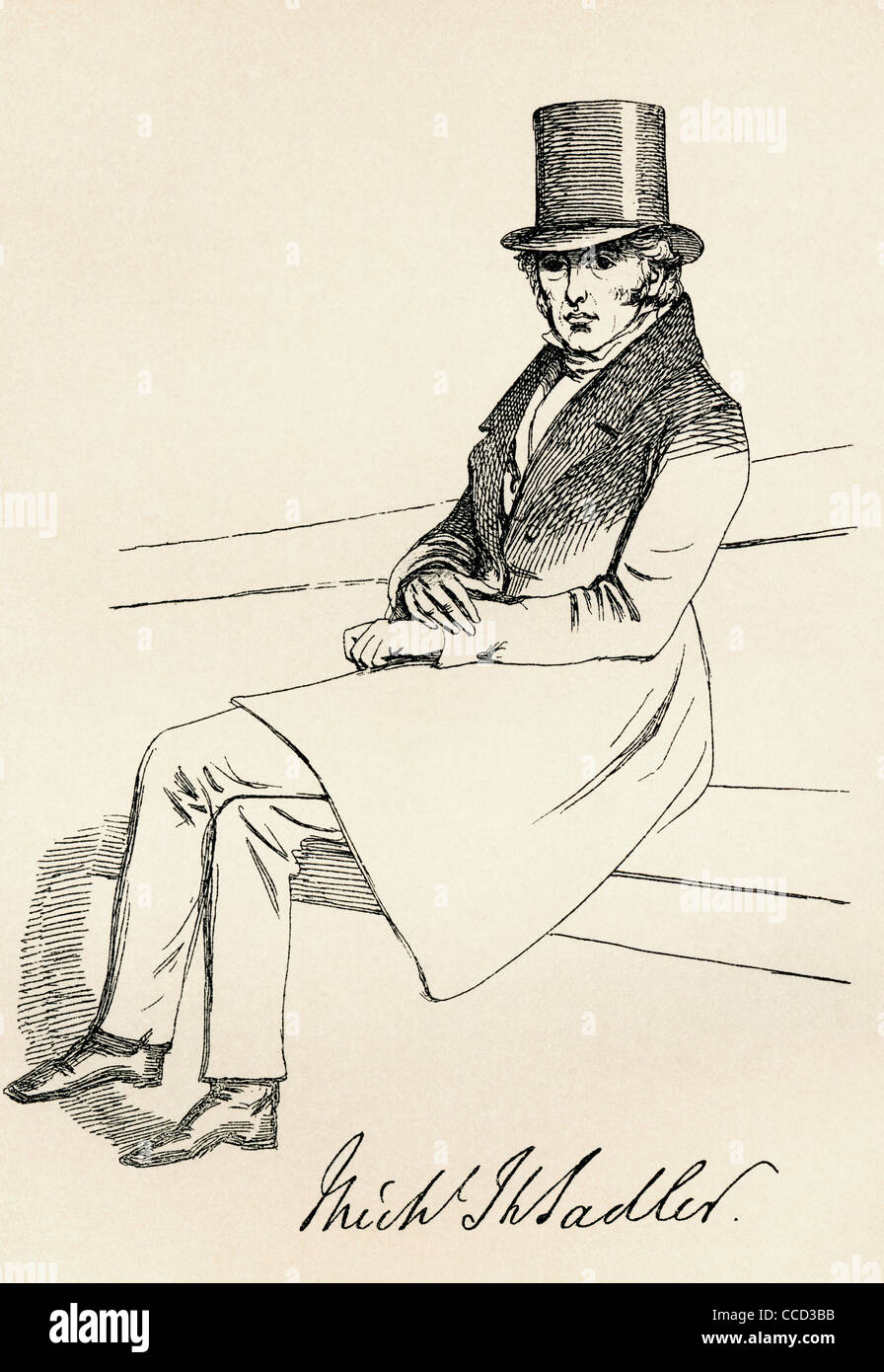 Michael Thomas Sadler, 1780 –1835. British Tory Member of Parliament ...