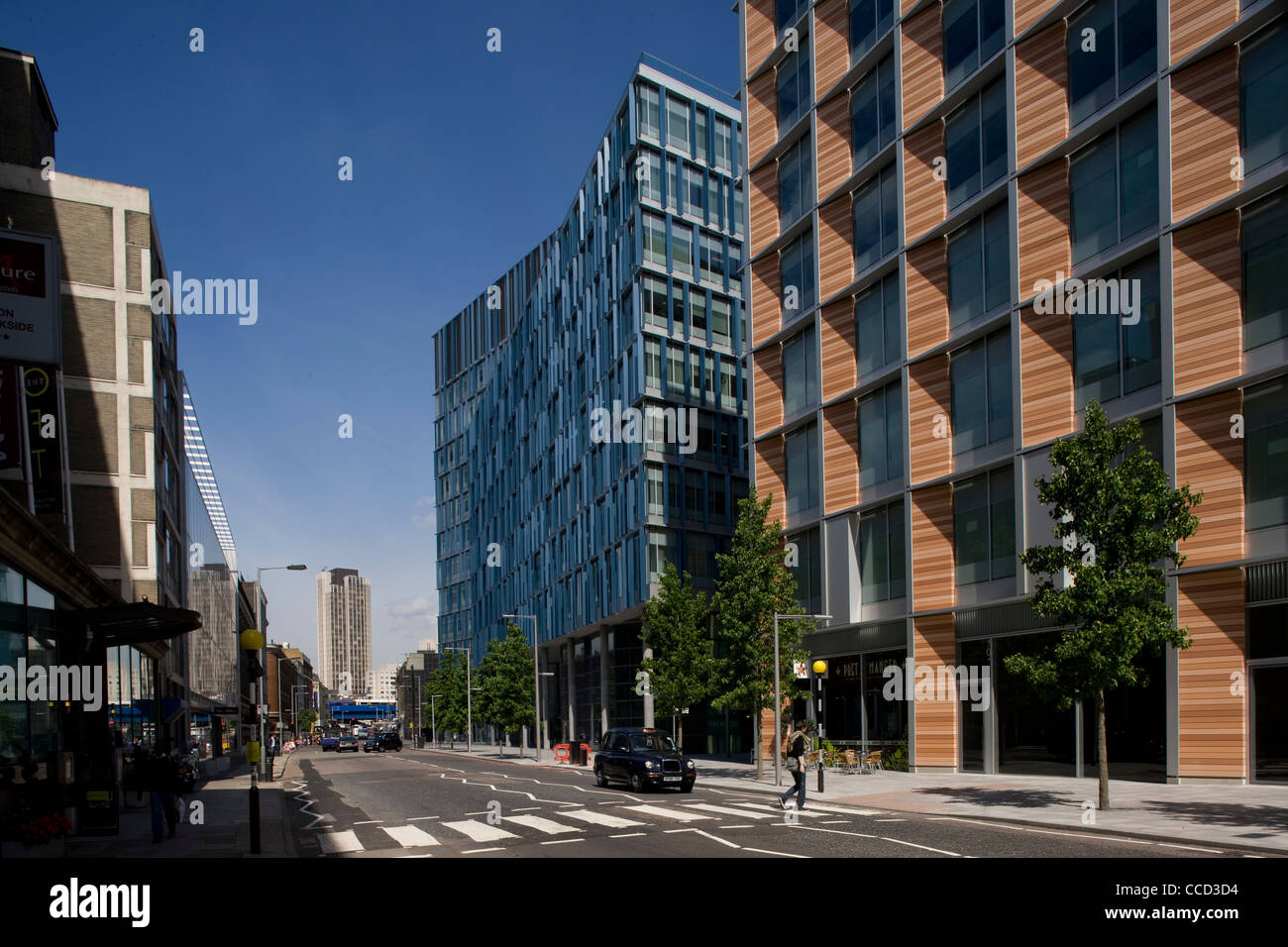 looking down southwark street Stock Photo - Alamy