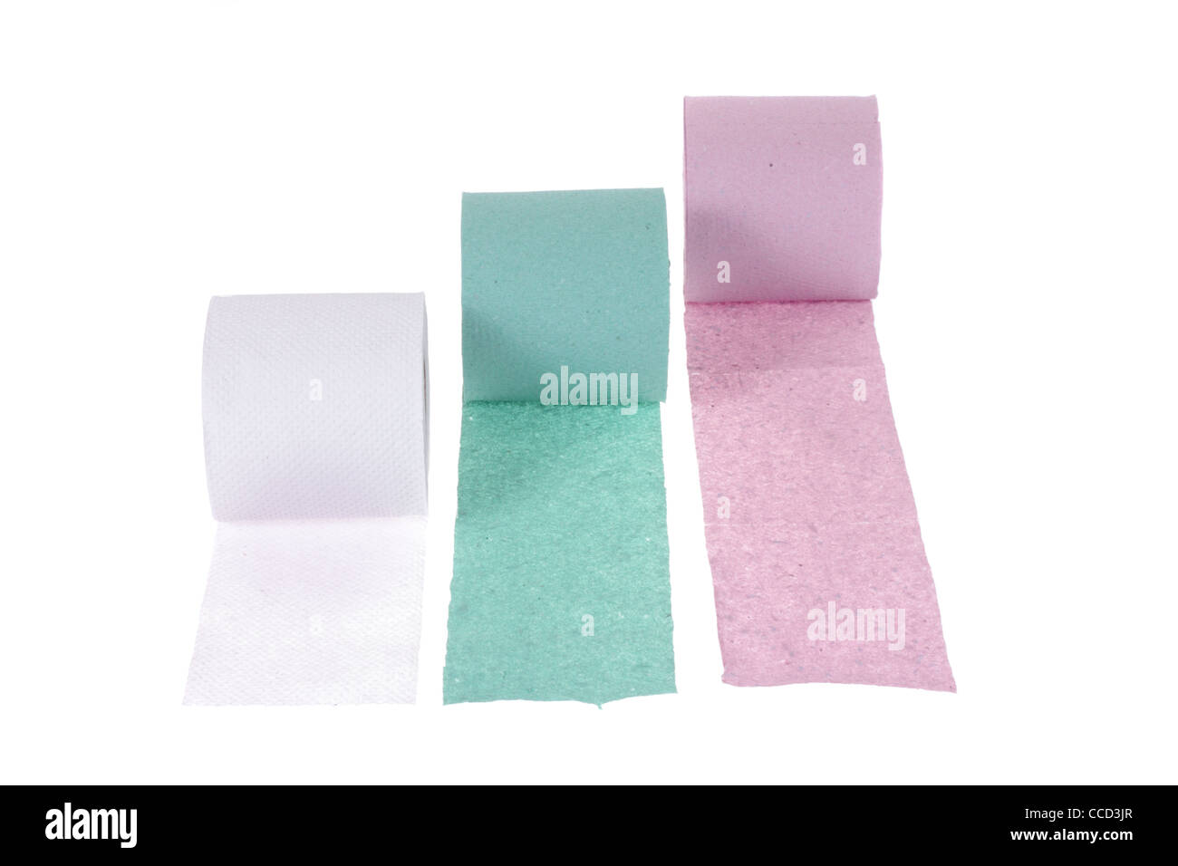 Toilet paper, photo on the white background Stock Photo - Alamy