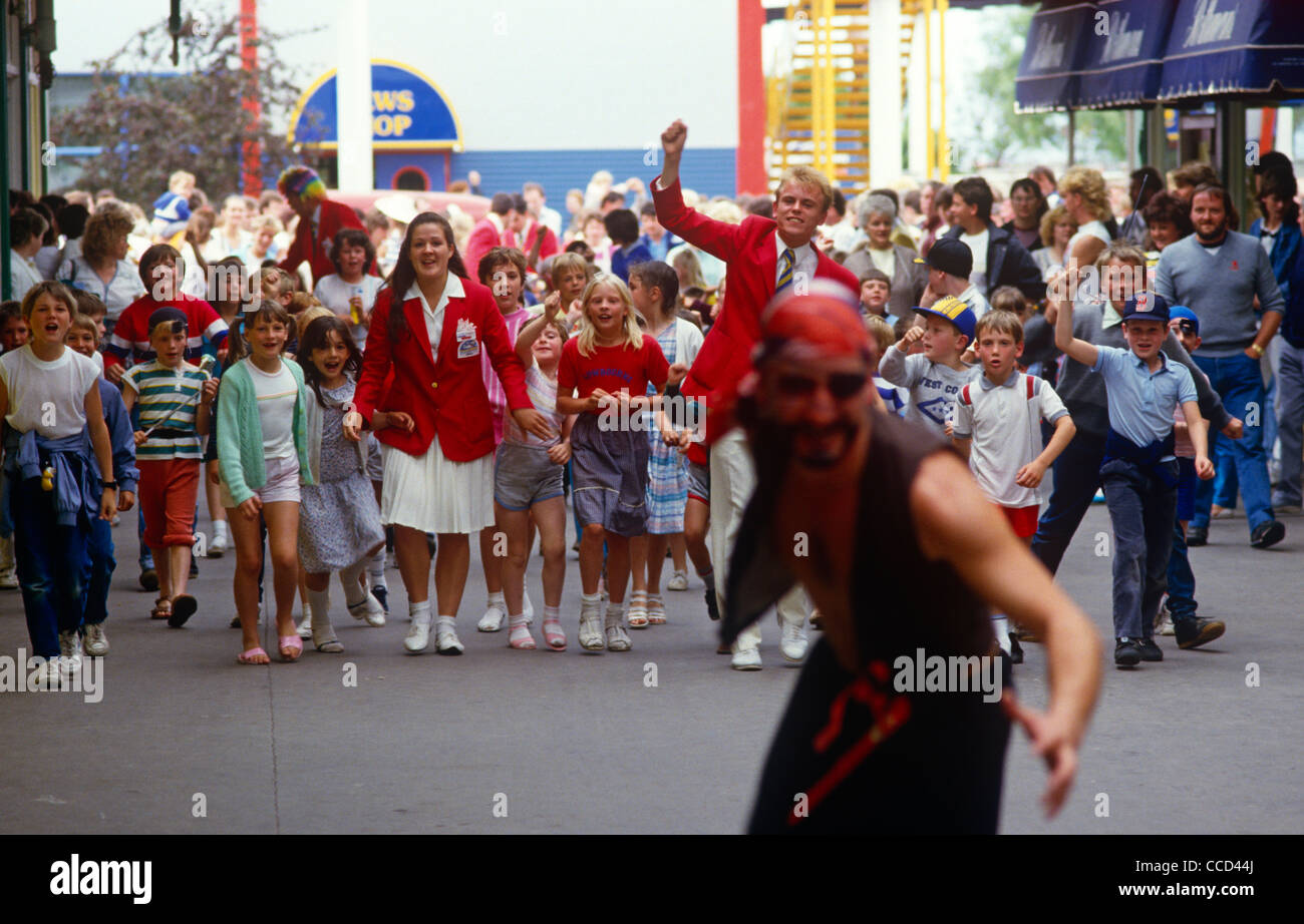 Led by Red Coats, children chase pirates during their stay at the ...