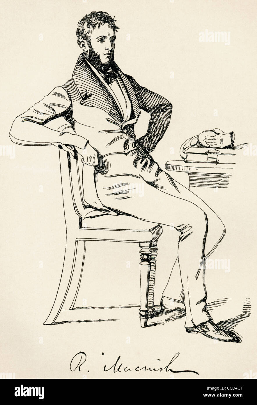 Robert Macnish, 1802–1837. Scottish surgeon, physician, philosopher and ...