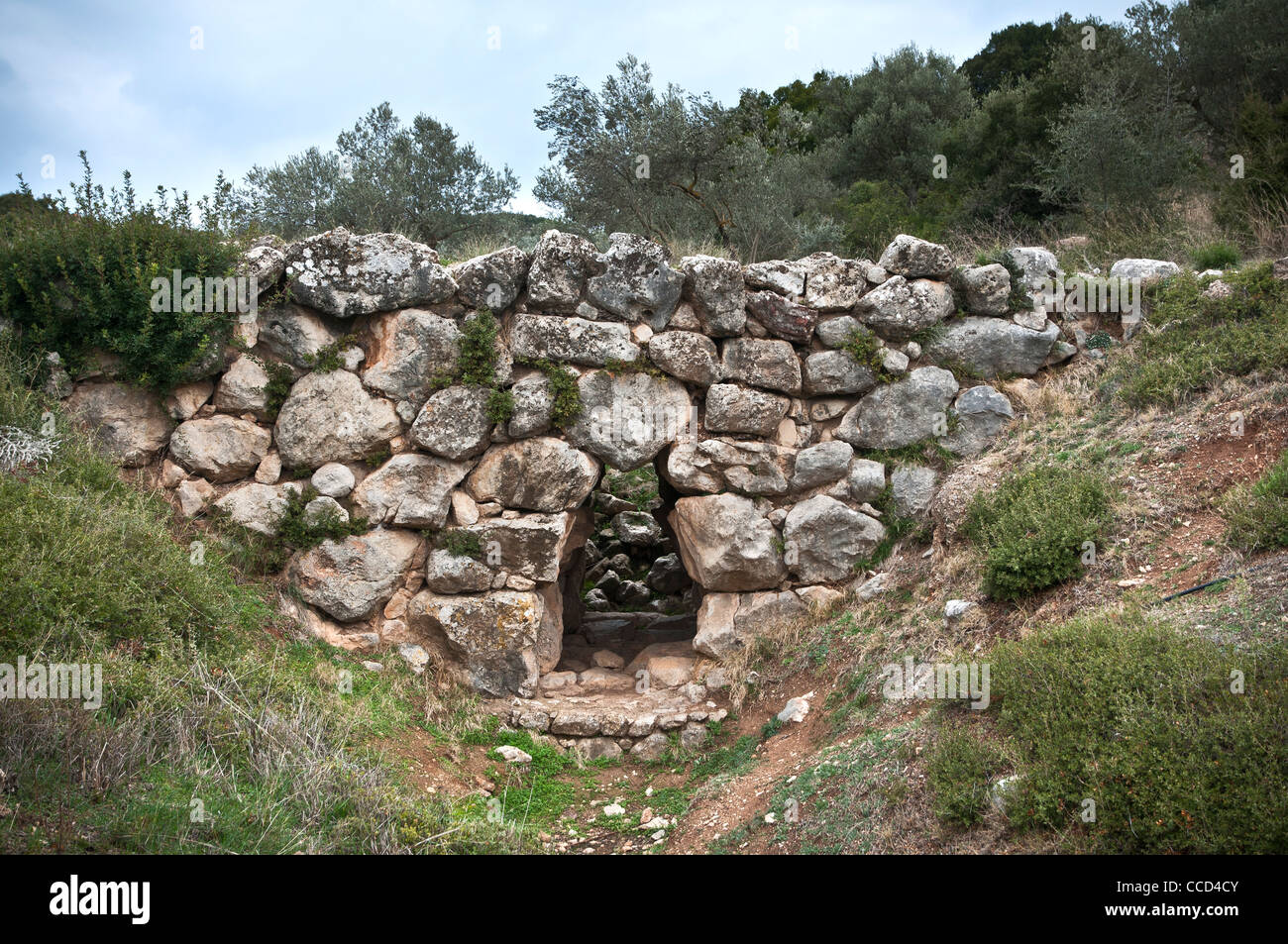 The Arcadian Bridge aka bridge of Kazarma, 13/14 cen bc Mycenaean ...