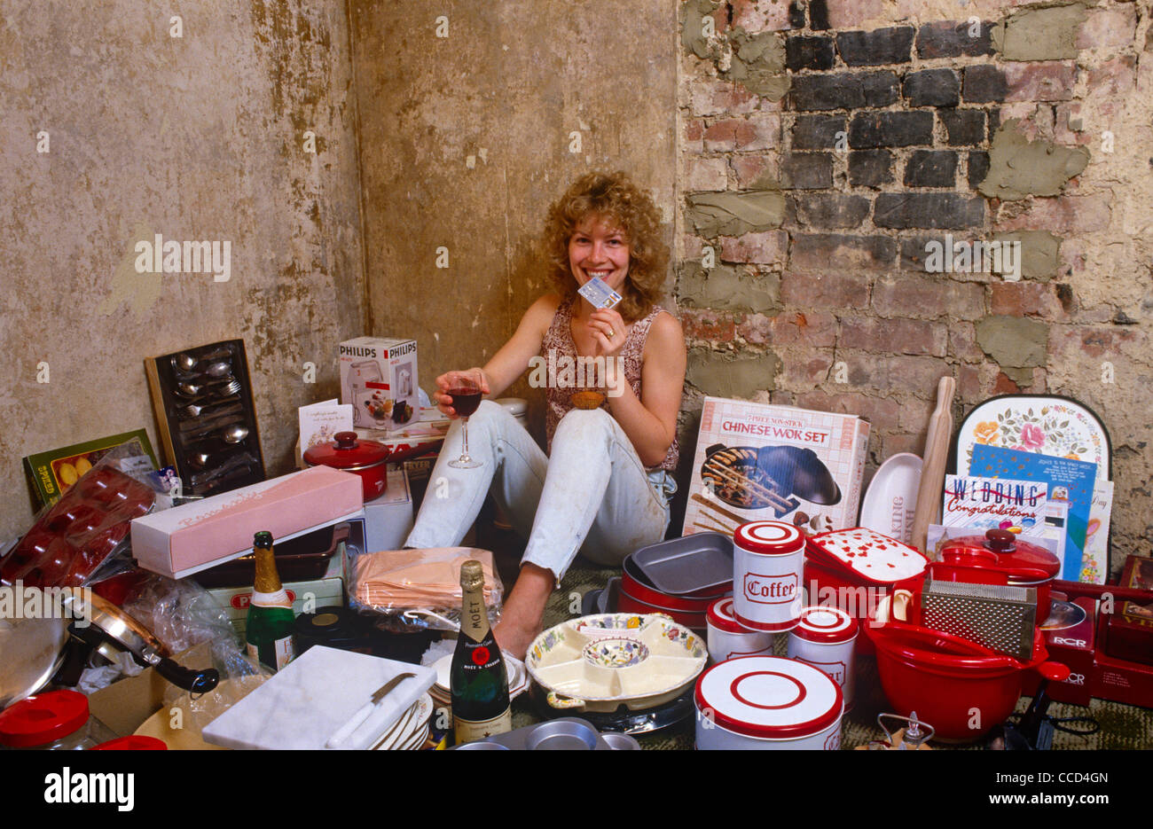 1980s excess wealth hi-res stock photography and images - Alamy