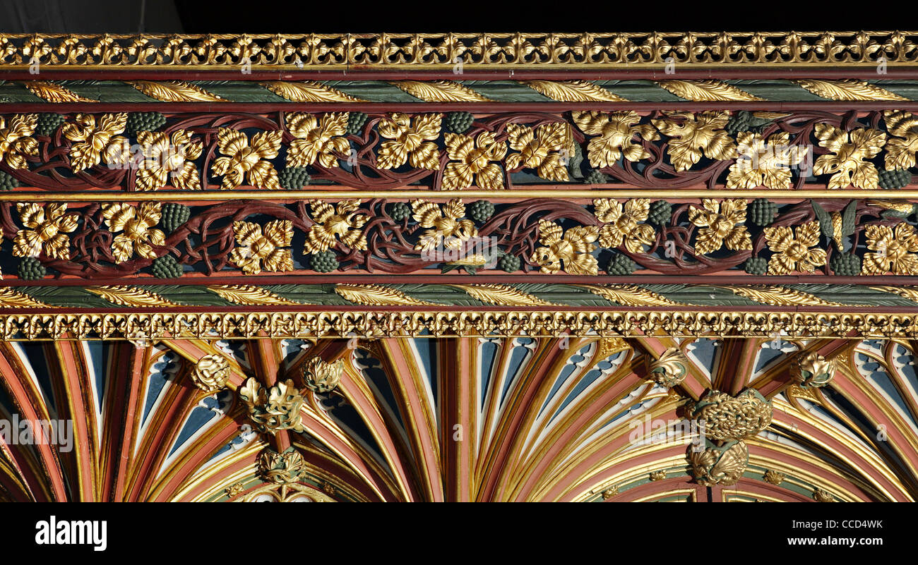 Top of the rood screen, Church of St Peter St Paul and St Thomas of ...