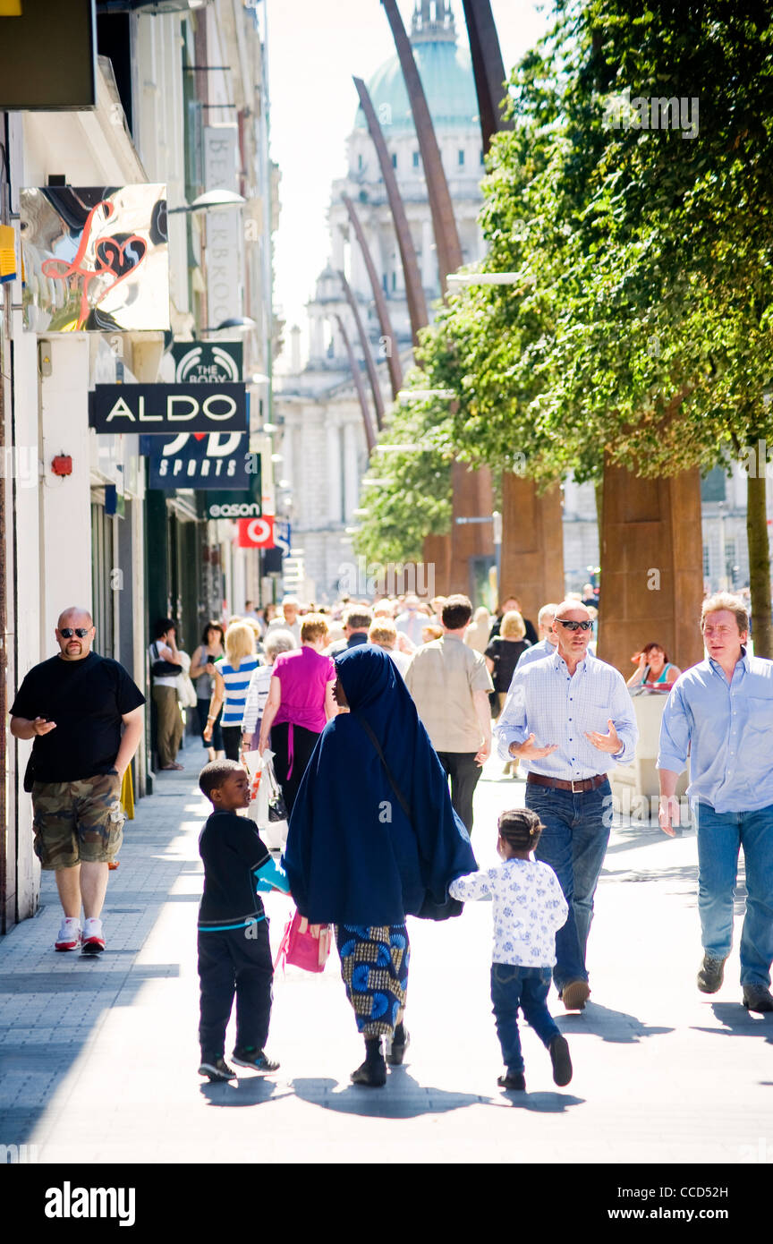 Donegall Place, Belfast City Centre, Northern Ireland Stock Photo - Alamy
