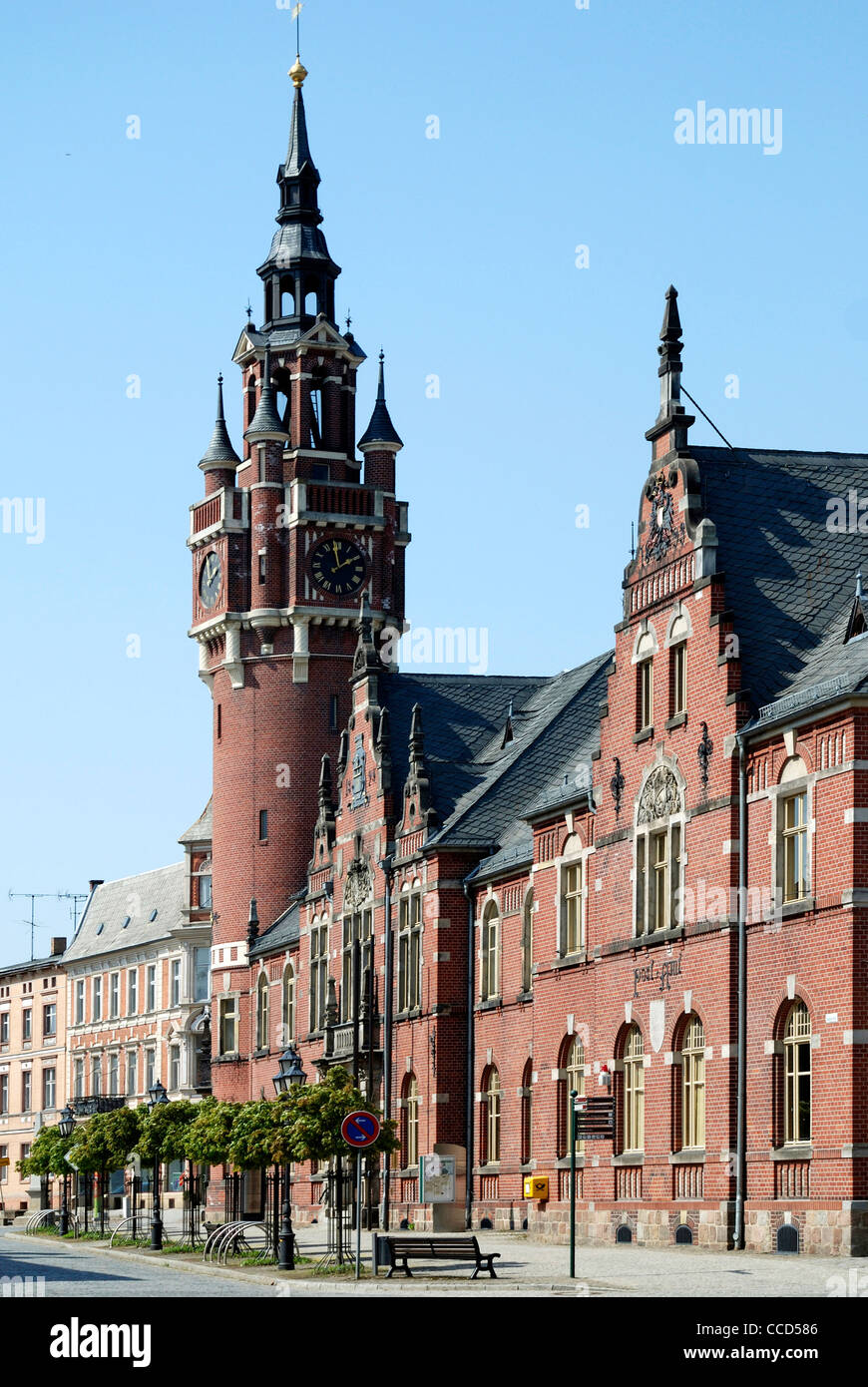 City hall of the city of Dahme in the Mark Brandenburg Stock Photo - Alamy