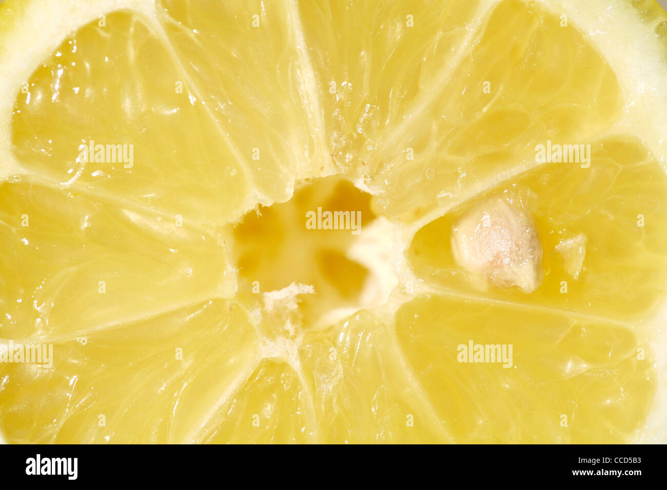 lemon cut in half Stock Photo - Alamy