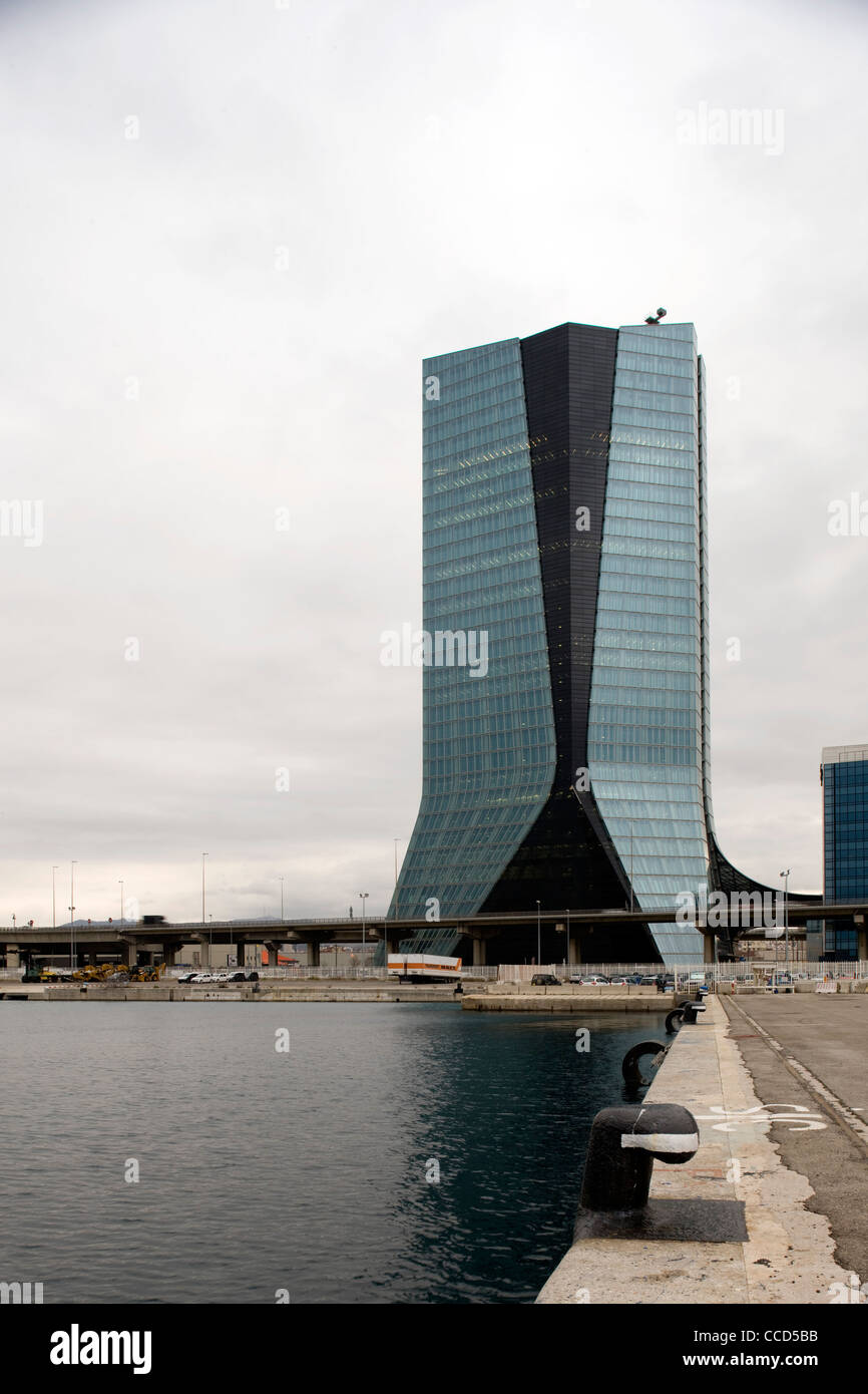 The New Head Office Tower For Cma Cgm In Marseille, France Rises In A ...