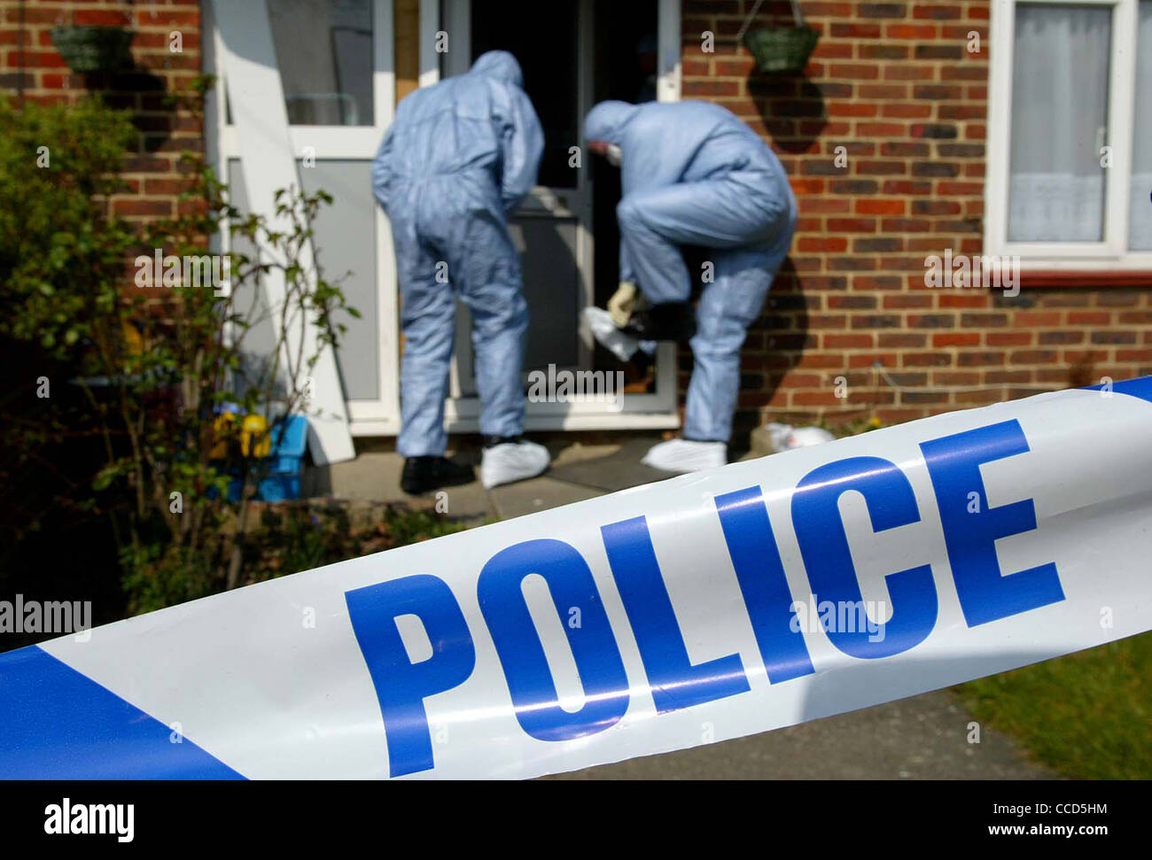 Police officers guard crime scene hi-res stock photography and images ...