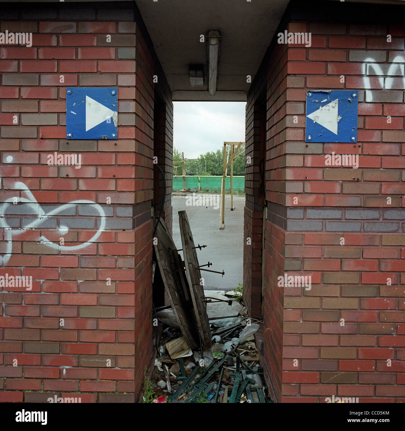 Derelict landscape of the former Hackney Wick greyhound and speedway ...