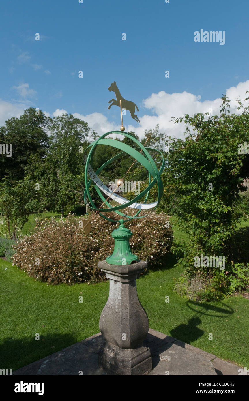 Sundial Gardens Kellie Castle nr Anstruther Fife Scotland Stock Photo ...