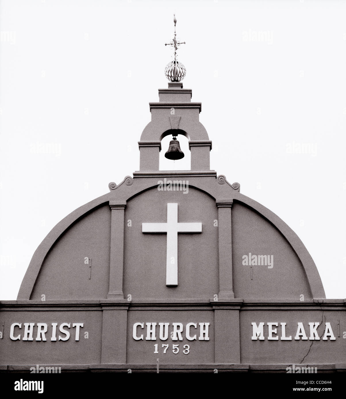 Red building of Christ Church in Dutch Square in Malacca Melaka in ...