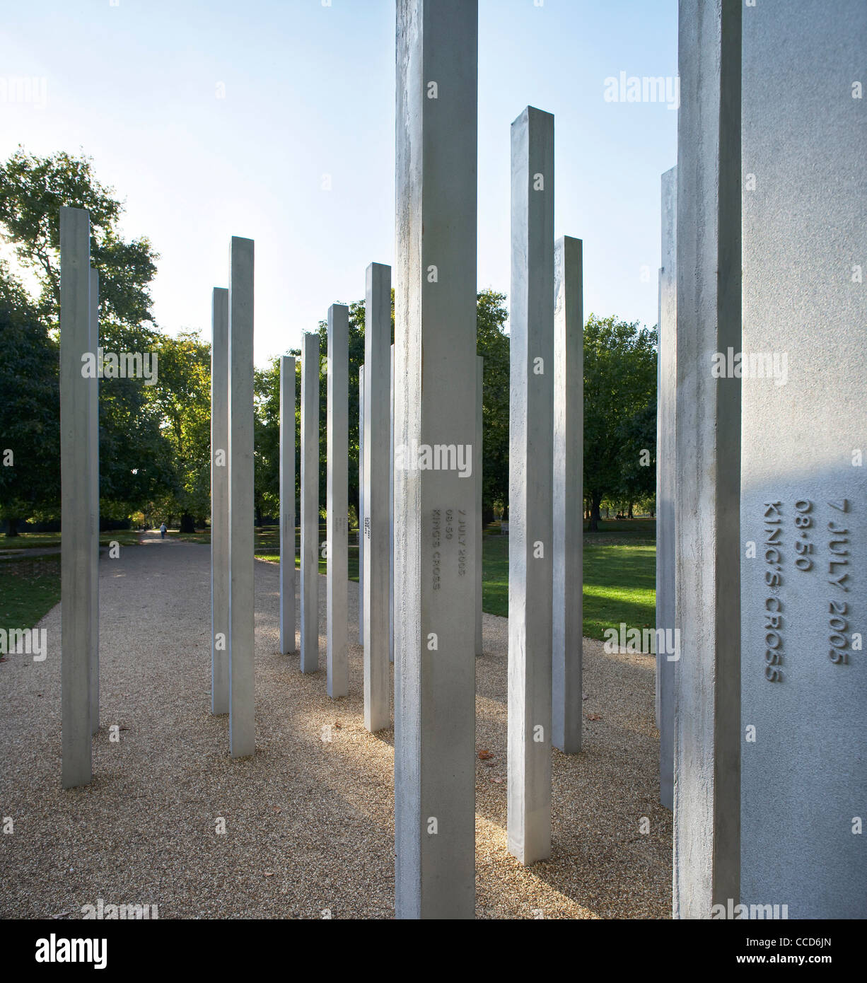 7th july memorial carmody groarke hyde park london uk 2009 close up ...