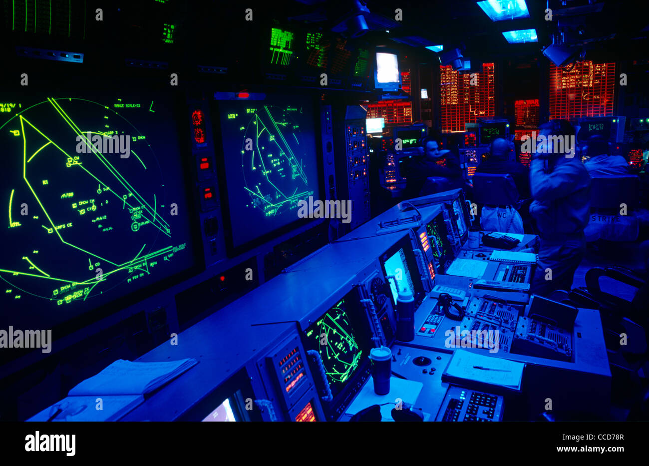 The below-deck highly-classified Conflict Direction Center or War Room ...