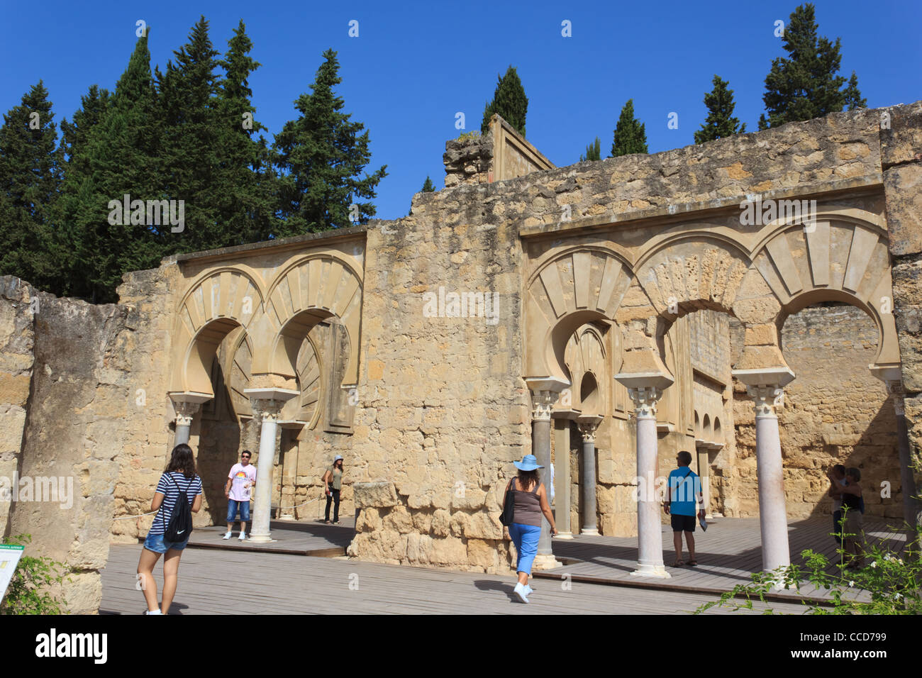 Moorish ruins in Medina Azahara (Córdoba - Spain Stock Photo - Alamy
