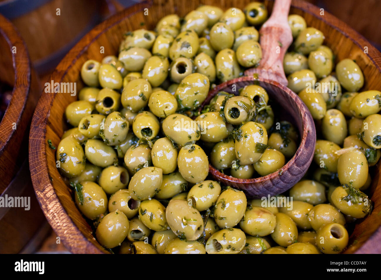 Fresh olives on a market stall Stock Photo - Alamy