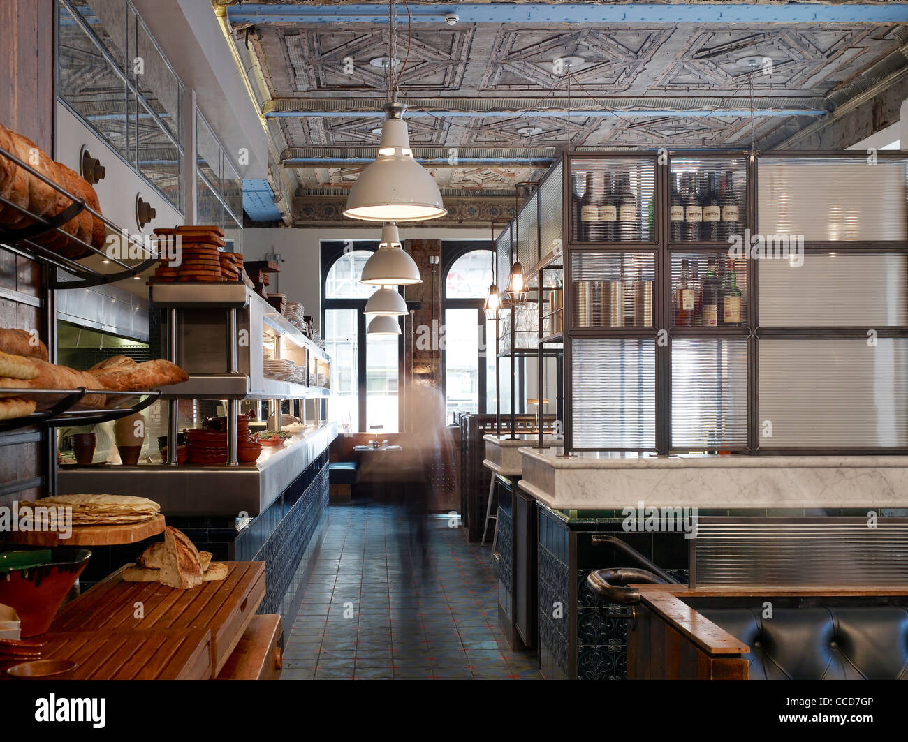 bar and kitchen and staff Stock Photo - Alamy