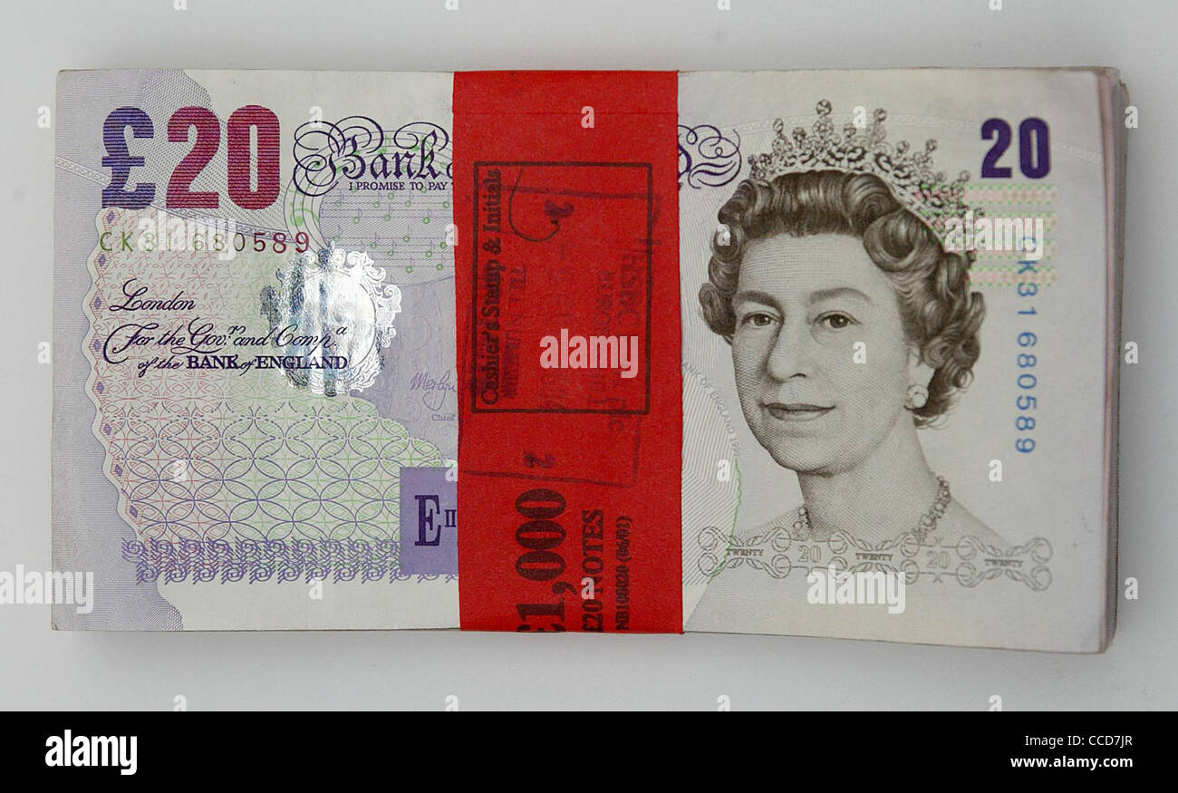Twenty Pound notes Stock Photo - Alamy