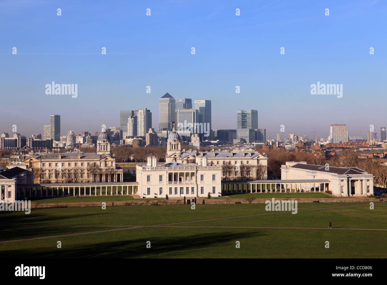 London skyline from greenwich panorama hi-res stock photography and ...