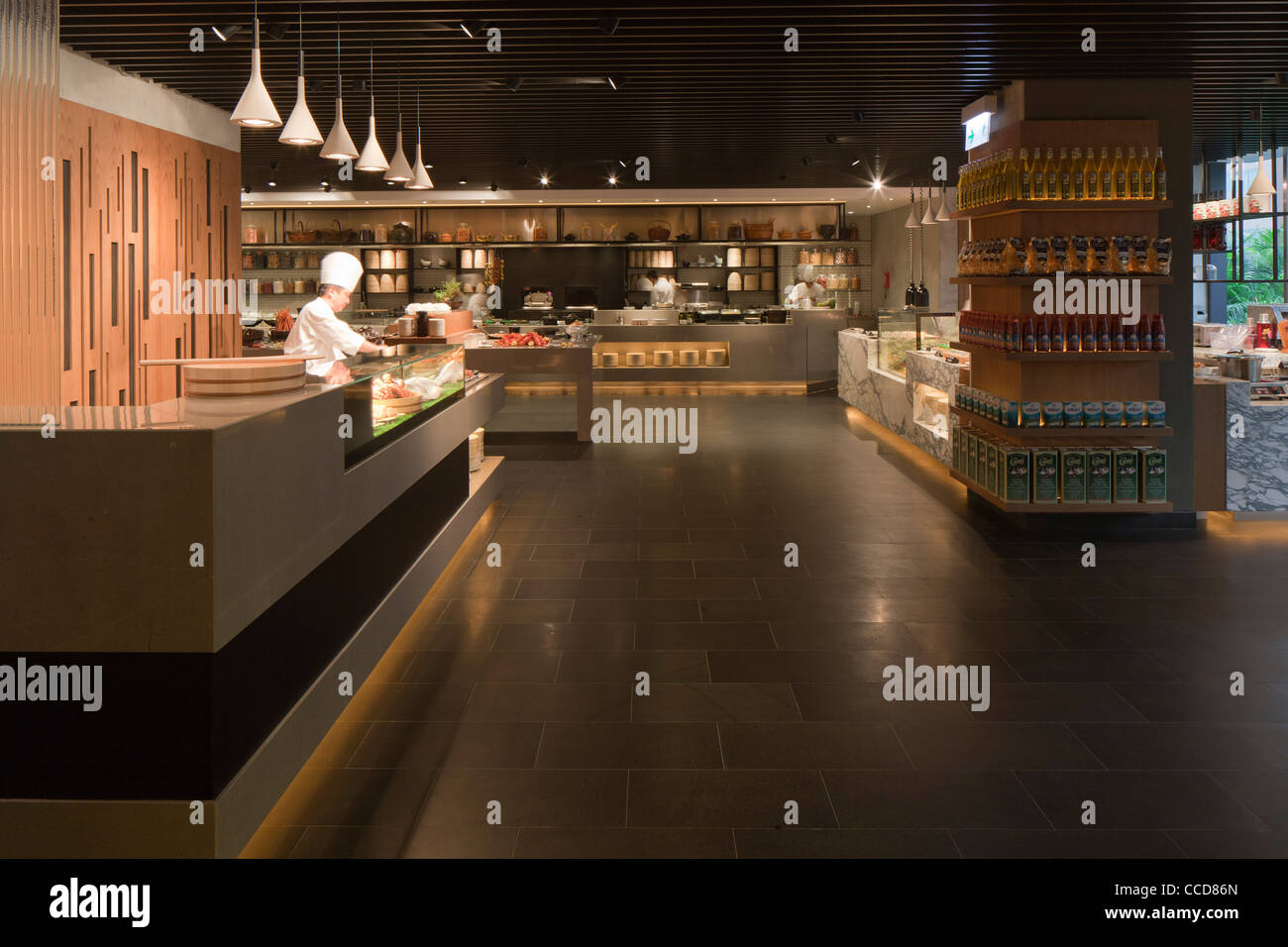 The Market restaurant, sushi and fresh fish Stock Photo - Alamy