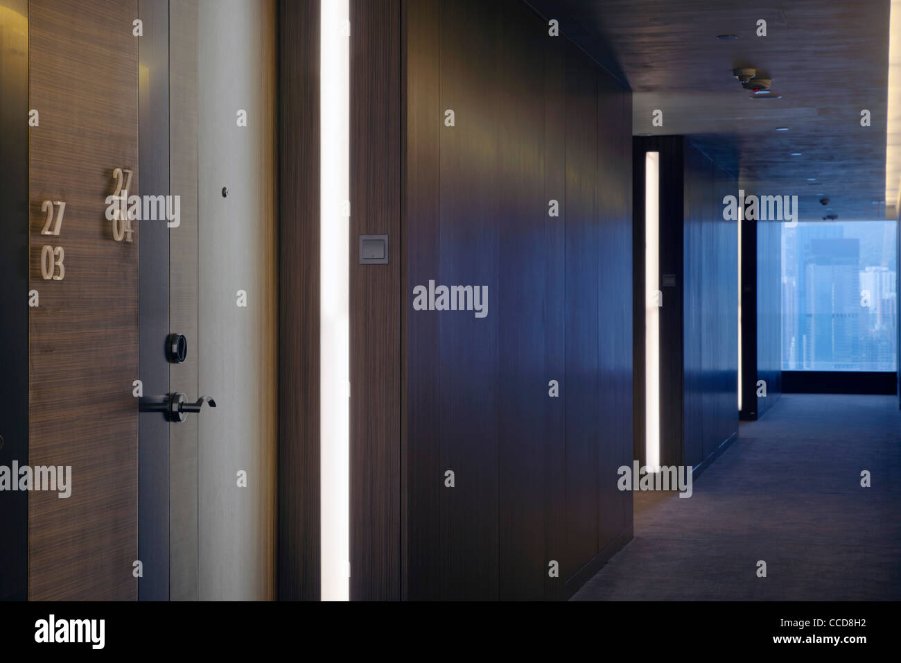27th floor corridor Stock Photo - Alamy