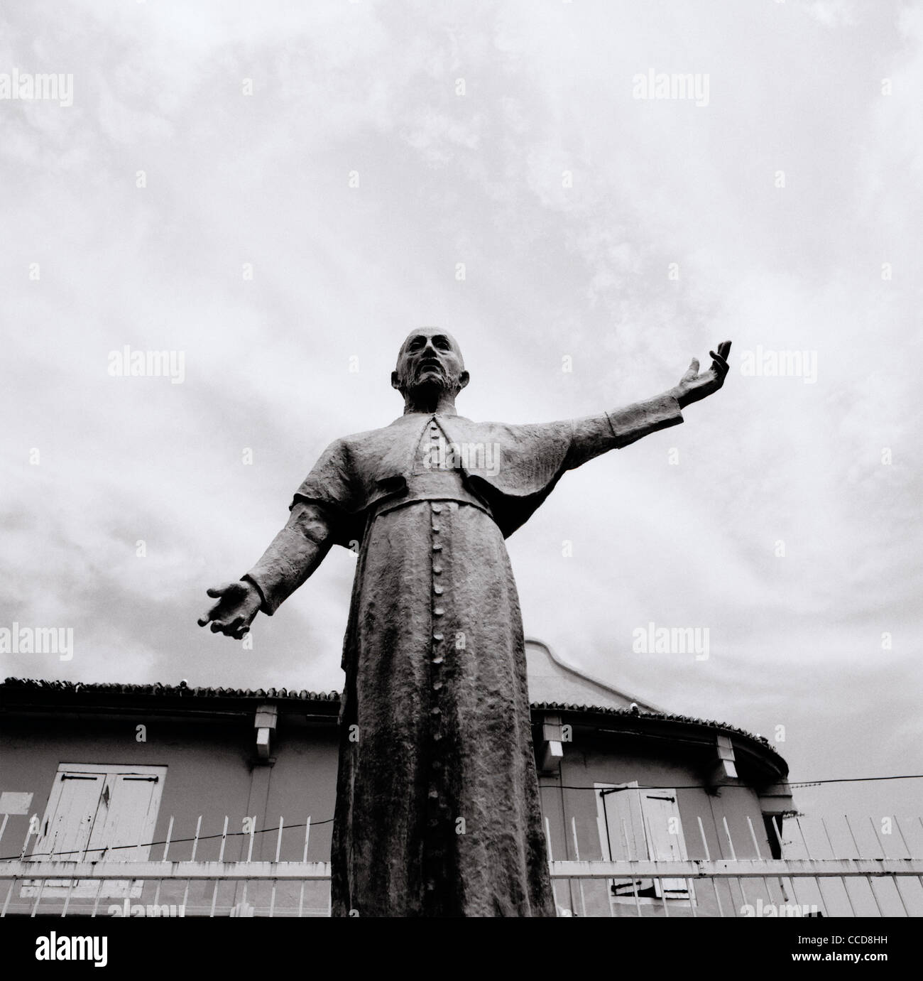 Statue of Saint Francis Xavier outside the Church of St Francis Xavier ...