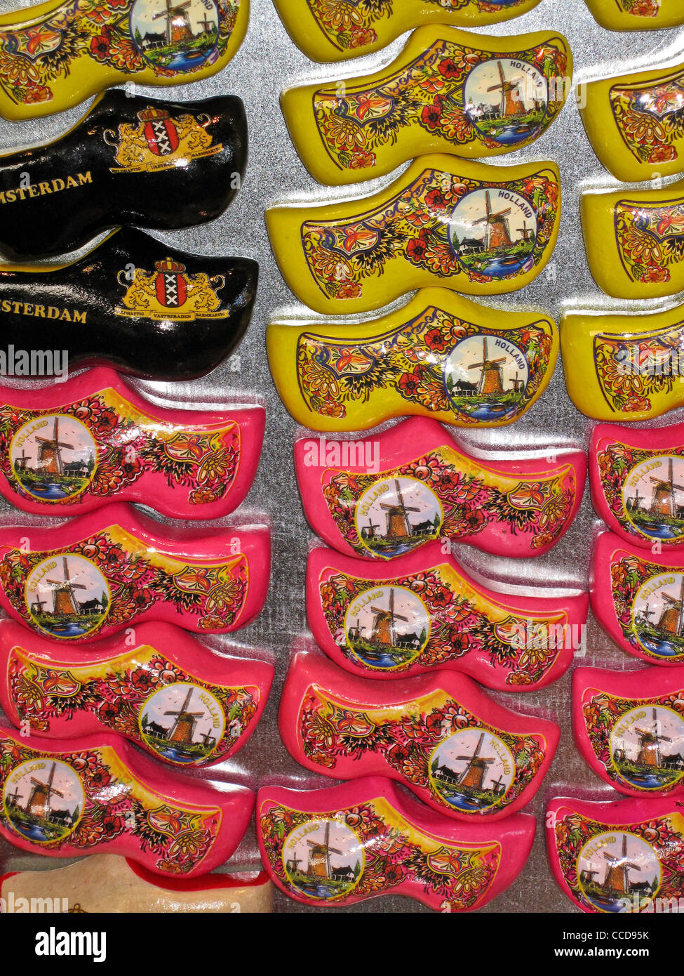 Windmill; Wooden Clogs;Zaanse Schans Stock Photo - Alamy