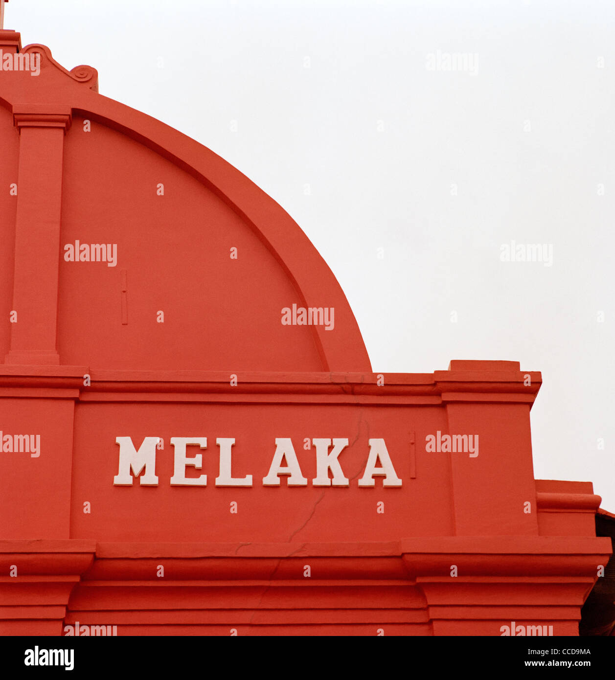 Red building of Christ Church in Dutch Square in Malacca Melaka in ...