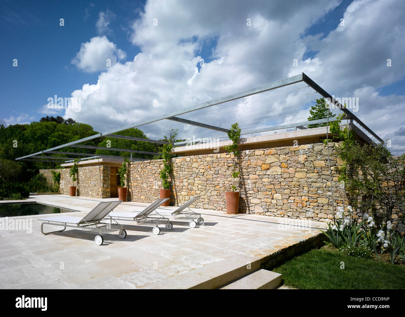 POOL HOUSE-OVERALL VIEW Stock Photo - Alamy