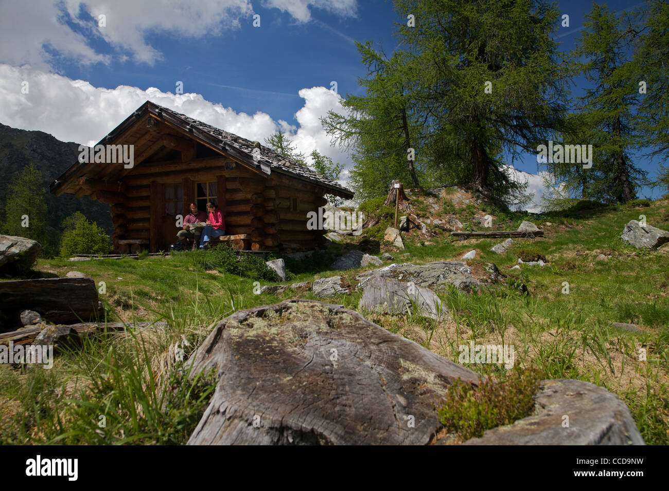 pic nic at Valbona lake, Natural Park Adamello Brenta, Giudicarie ...