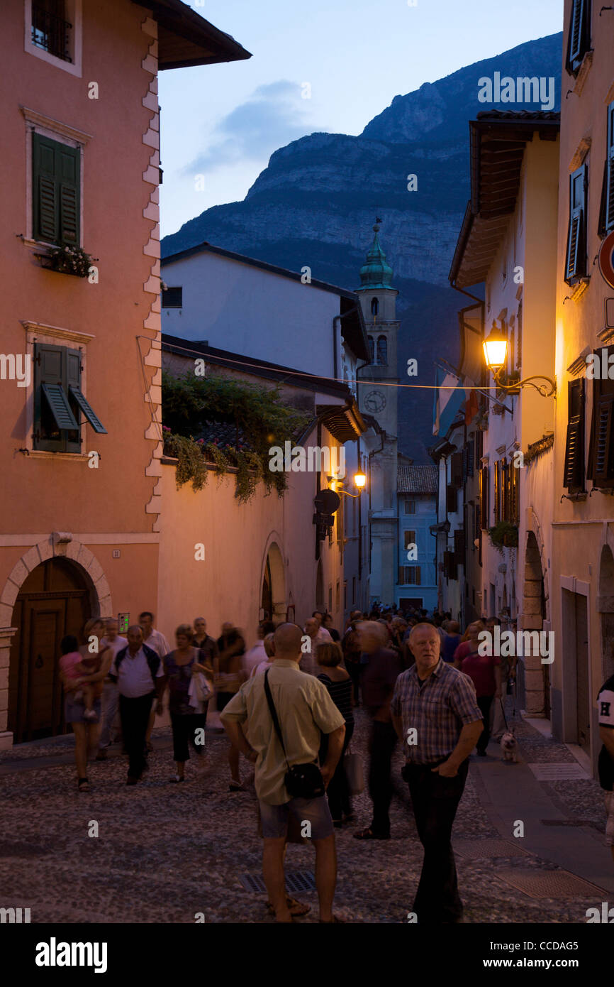 old town of Ala during "Ala citta` di velluto", Vallagarina, Trentino ...