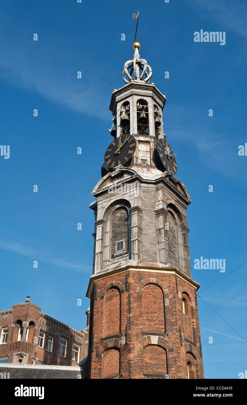 The Mint Tower or Munttoren, part of the medieval city wall, rebuilt in ...