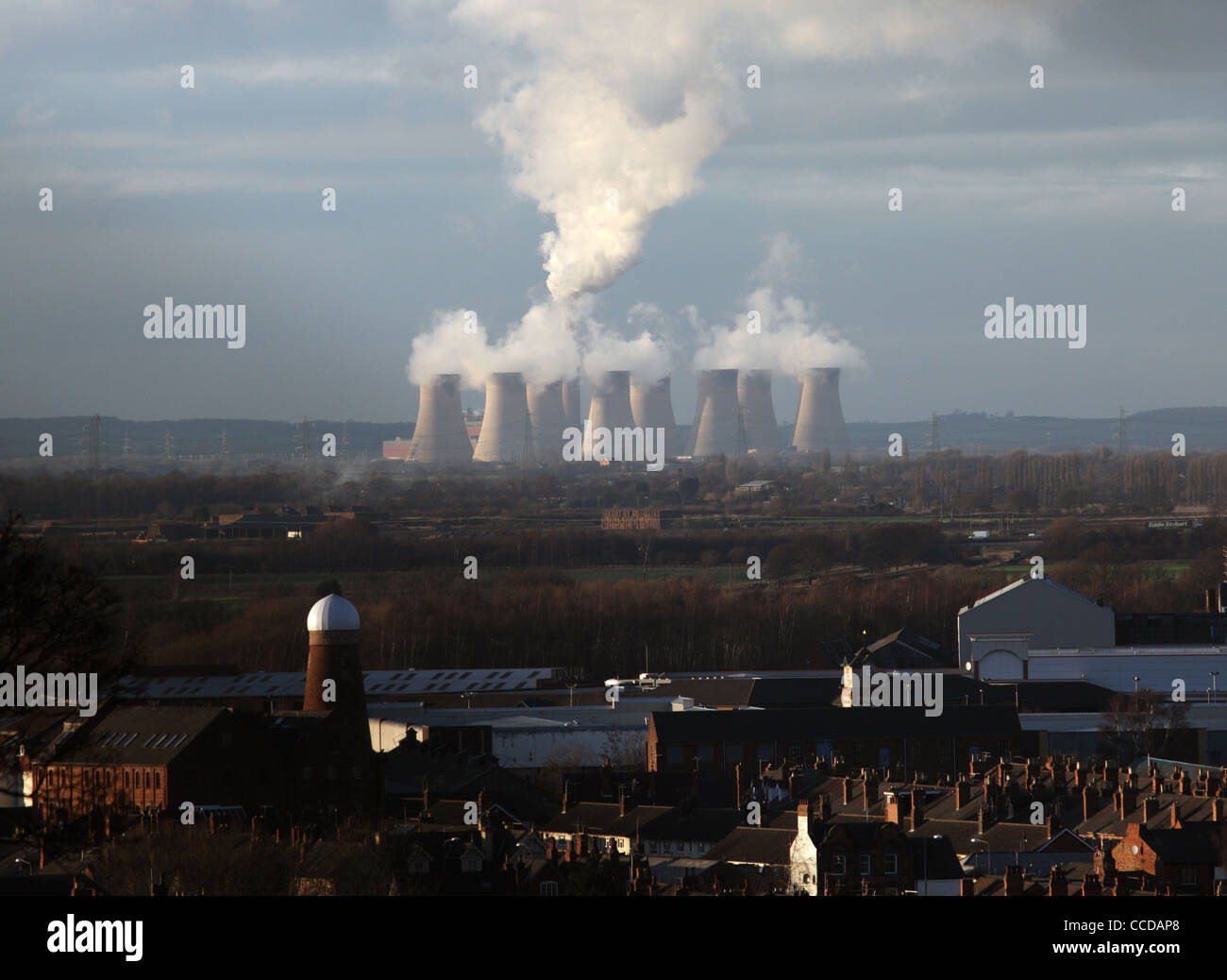 Cottam Power Station viewed from Lincoln, England Stock Photo - Alamy